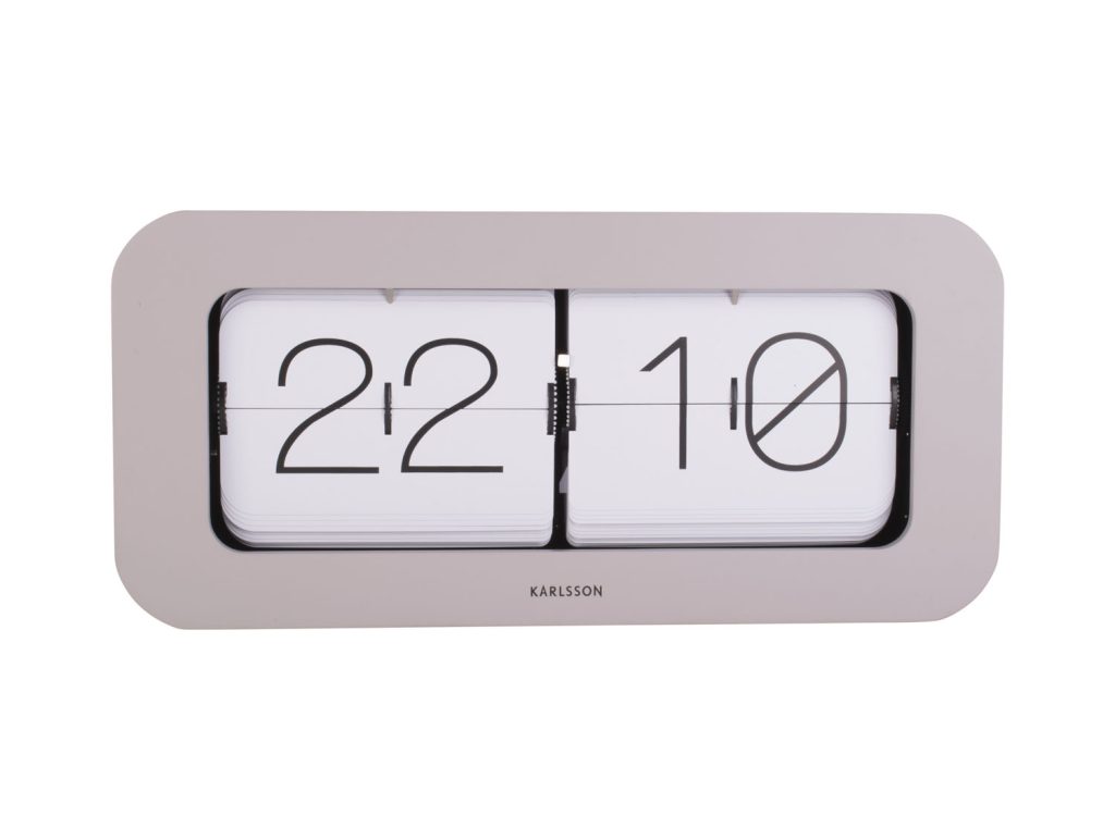 Karlsson Table clock Matiz Bamboo Warm Grey – Karlsson Clock
