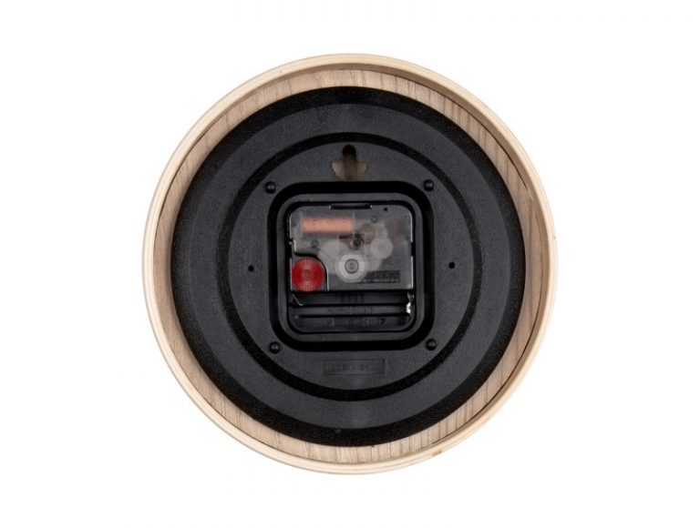 Karlsson Table Clock Pure Wood Grain Black D.18cm – Karlsson Clock